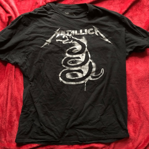 Hot Topic | Tops | Hottopic Metallica Black Album Shirt | Poshmark